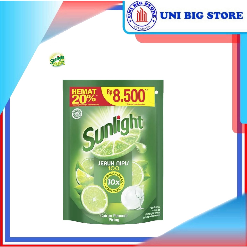 Jual Sunlight Jeruk Nipis 100 Sabun Cuci Piring 370 ml | Shopee Indonesia