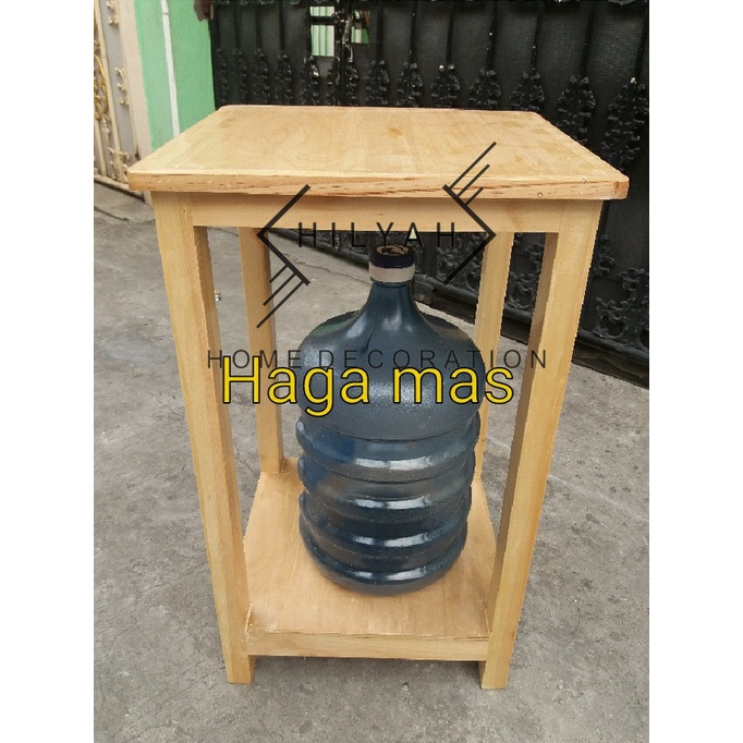 Jual MEJA DISPENSER, KURSI, TEMPAT DISPENSER (40X40X75) KAYU JATI ...