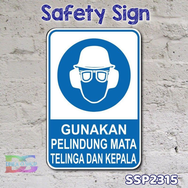 Jual Dheashop Safety Sign Label Rambu Petunjuk K3 EESH - Gunakan ...