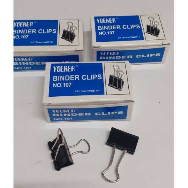 Jual Binder clips no 107 isi 12 pcs | Shopee Indonesia