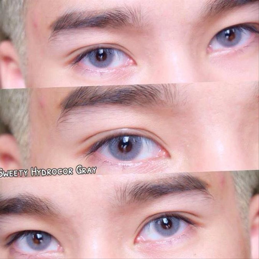 Jual ORIGINAL Softlens Sweety Hydrocor Warna Grey Gray Brown Coklat ...