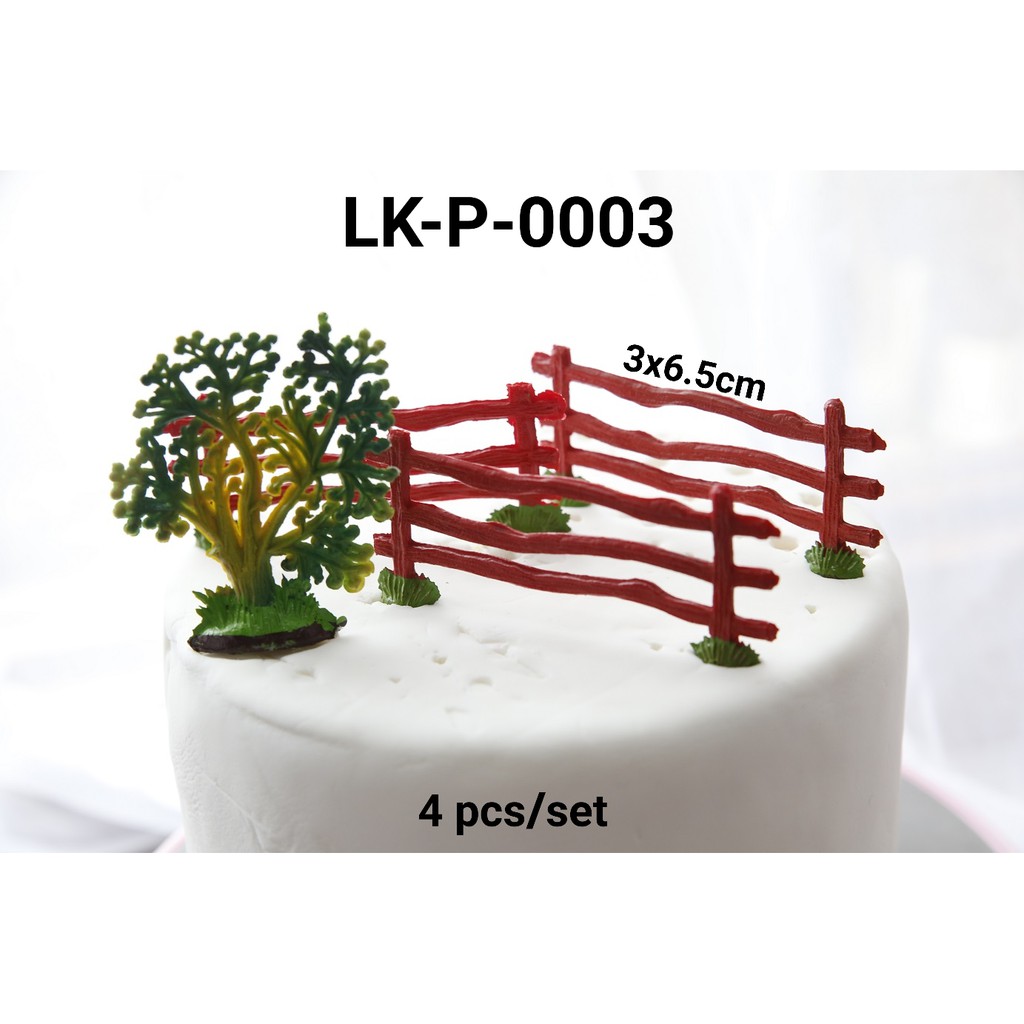 Jual LK-P-0003 Topper cake hiasan kue tart rumput tanaman bunga pohon ...