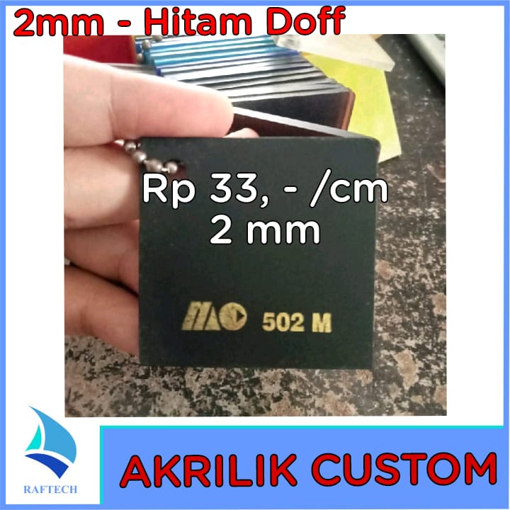 Jual Akrilik Custom 2mm Hitam Doff 2 mm Laser Cutting Potong Marga ...