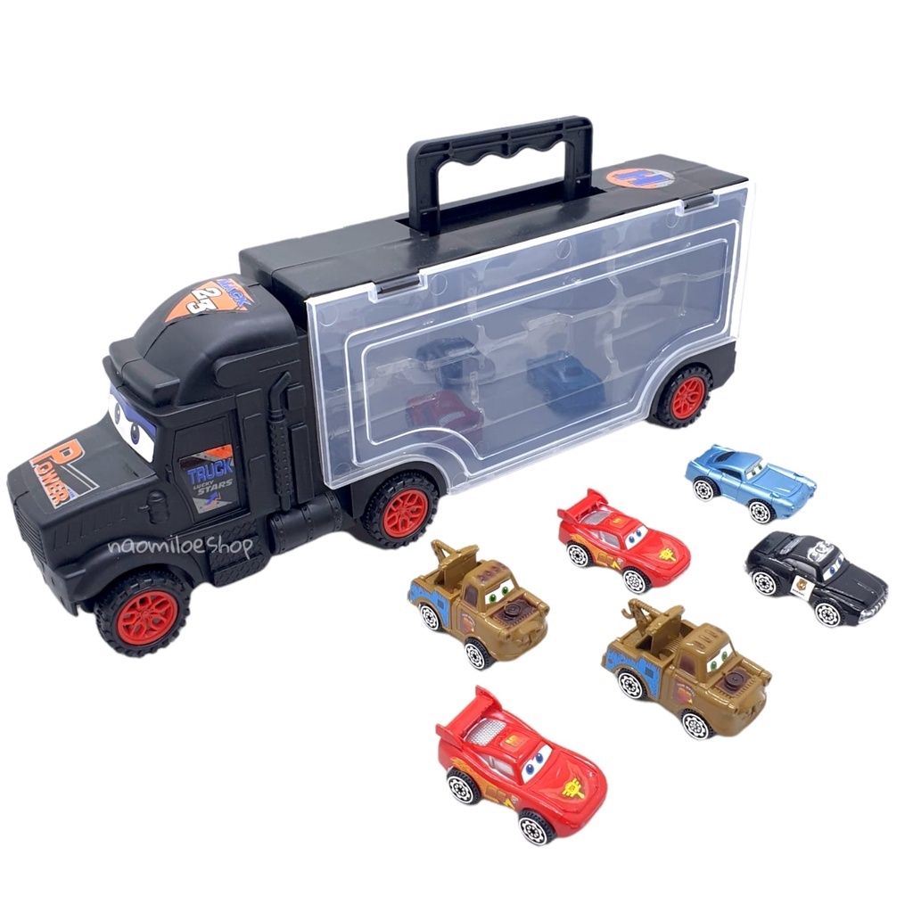 Jual TRUK BESAR Mainan Mobil Container DIY Truk isi isi 6 mainan mobil ...