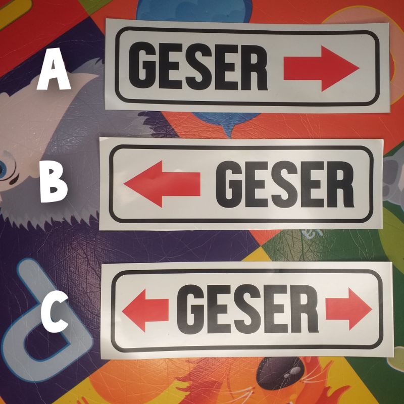 Jual STIKER VINYL/STICKER VINYL GESER | Shopee Indonesia