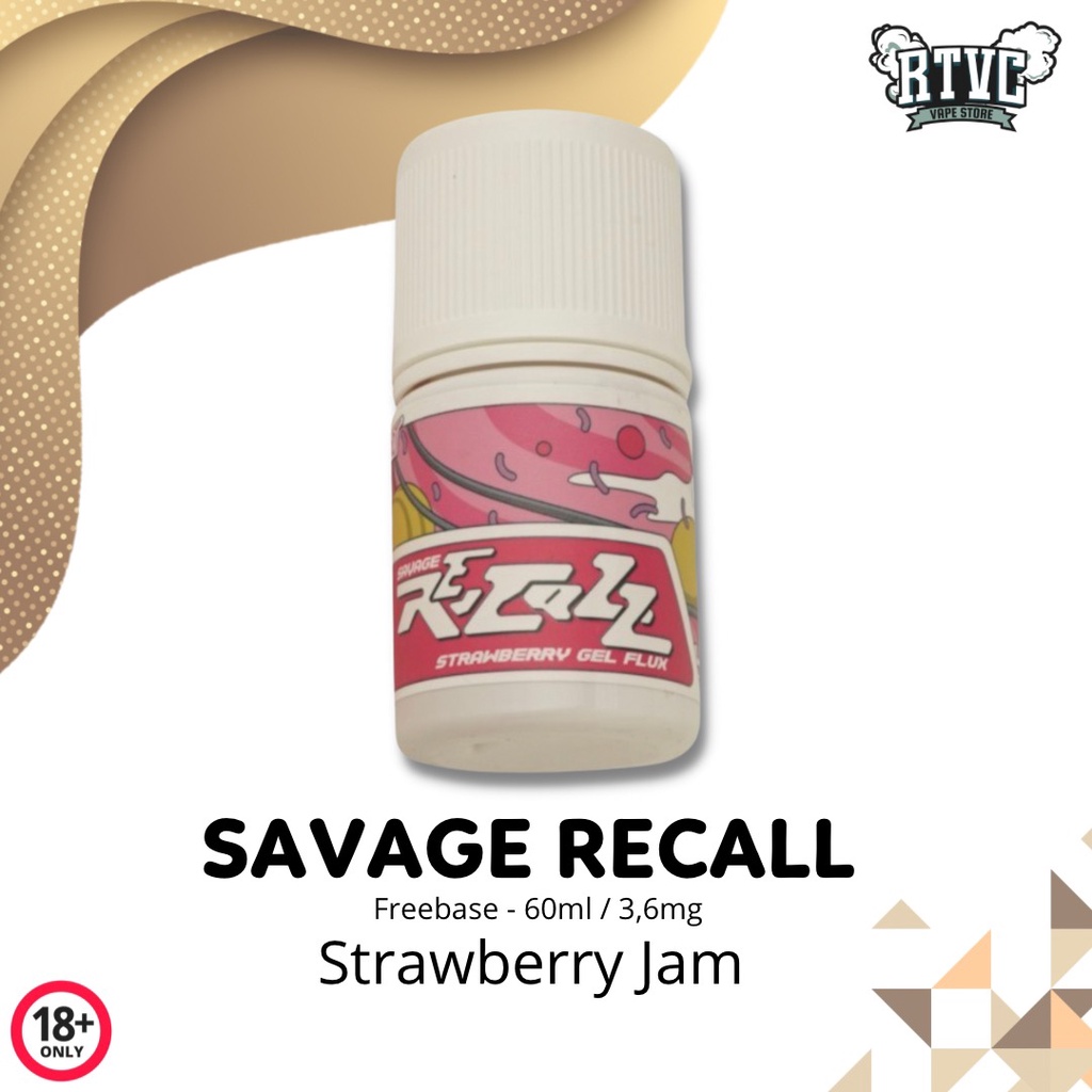 Jual SAVAGE RECALL Strawberry Gel Flux 60ml by Oura X Riot Liquid ...