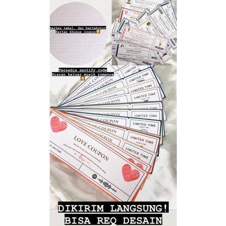 Jual FREE BOX GIFT READY!! KIRIM LANGSUNG 20 COUPON TERMURAH LOVE ...