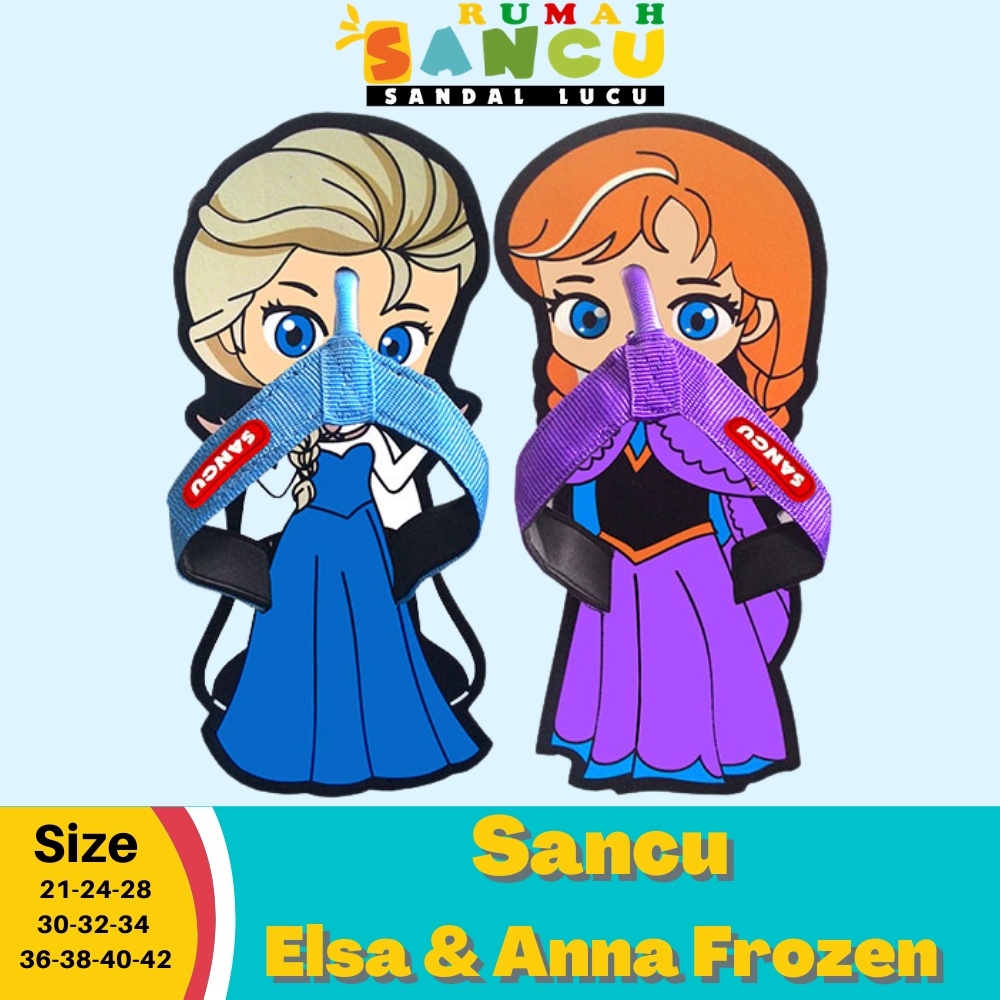 Jual Sandal Anak Perempuan Gambar Princes Frozen Elsa / Sancu Sandal ...
