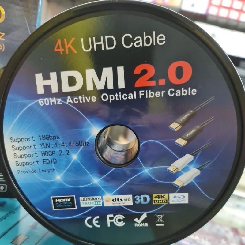 Jual Kabel Hdmi 2.0 4k UHD CABLE 60Hz Avtive Optical Fiber Cable ...