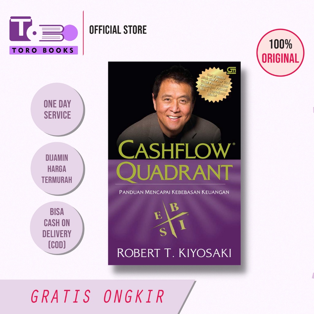 Jual Original Buku Rich Dads Cashflow Quadrant Robert T Kiyosaki