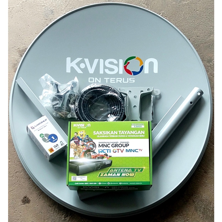 Jual Kvision BROMO lengkap Parabola 60cm Gratis 1 tayangan paket FILM ...