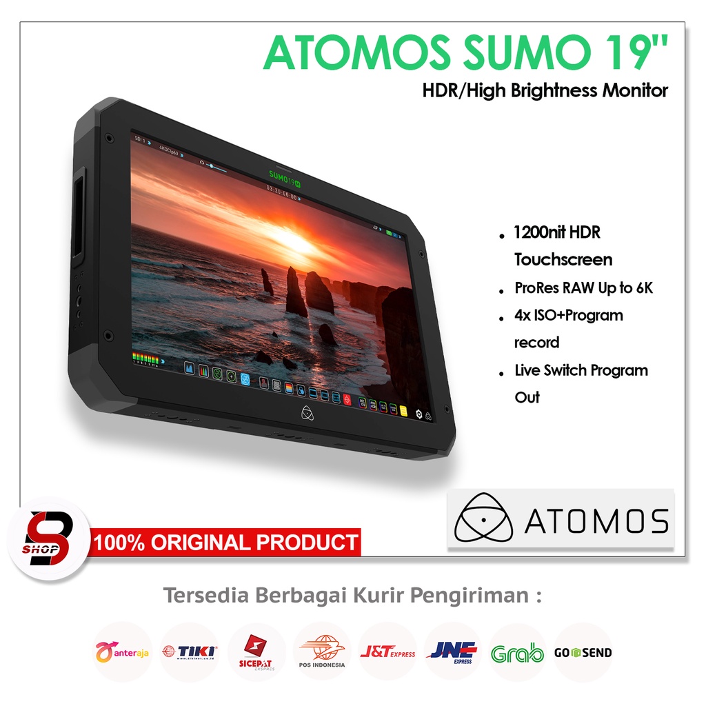 Jual Monitor Atomos Sumo 19 HDRHigh Brightness Monitor RecorderSwitcher | Shopee Indonesia