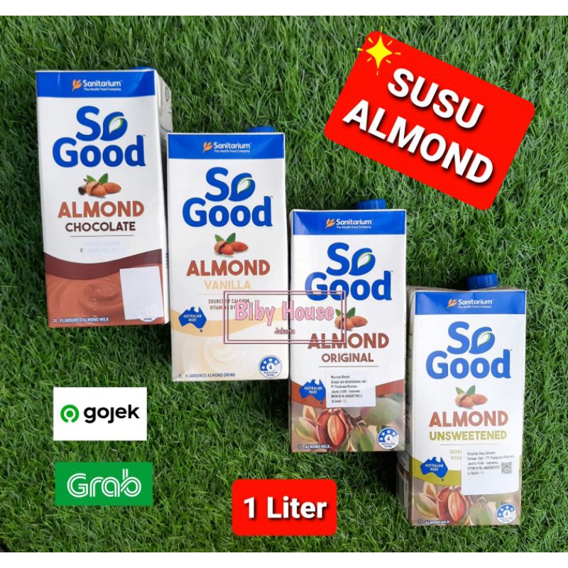 Jual SUSU ALMOND SO GOOD SANITARIUM / SO GOOD OAT BARISTA 1 liter 100 % ...