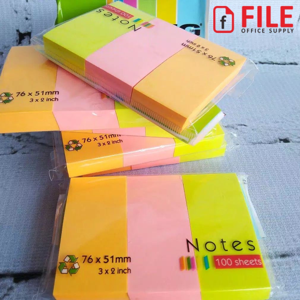 Jual Sticky Notes / Post-it BIG 3 Warna | Shopee Indonesia