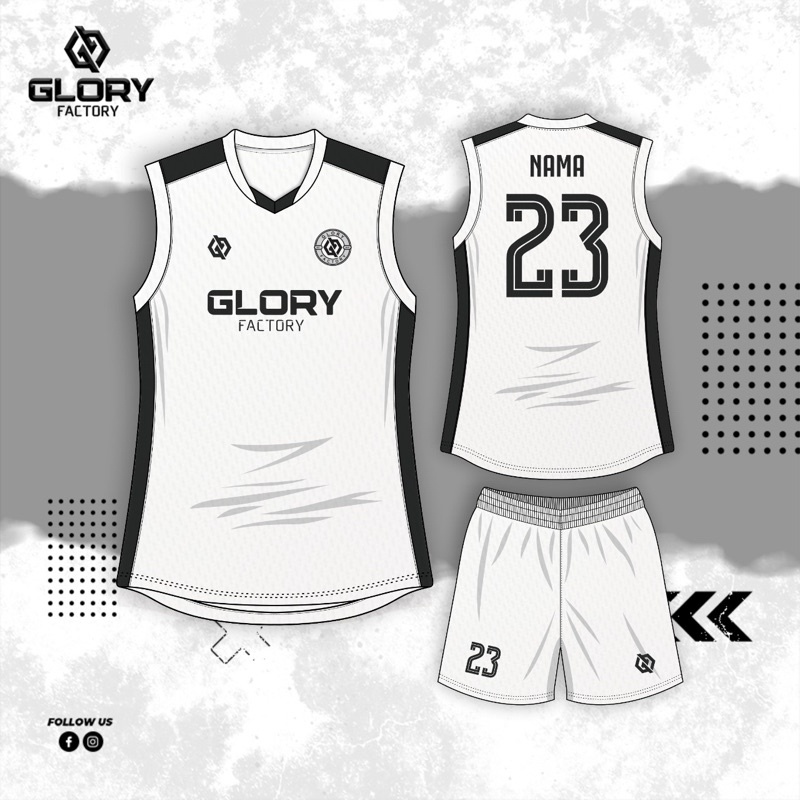 Jual Jersey Rompi Futsal & Basket Putih Sablon Polyplex Bahan Premium ...