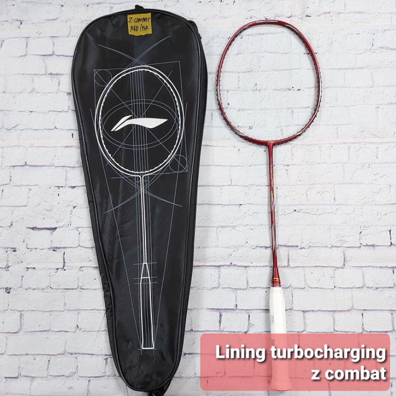 Jual RAKET BADMINTON LINING TURBO CHARGING Z COMBAT RED BLACK ORIGINAL ...