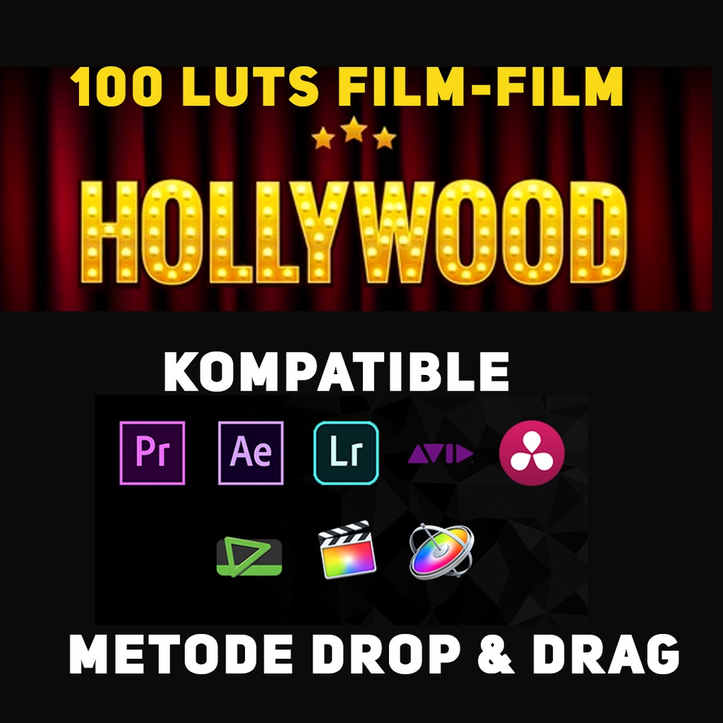 Jual 100+ Luts Video editing Premiere Film Hollywood | Shopee Indonesia