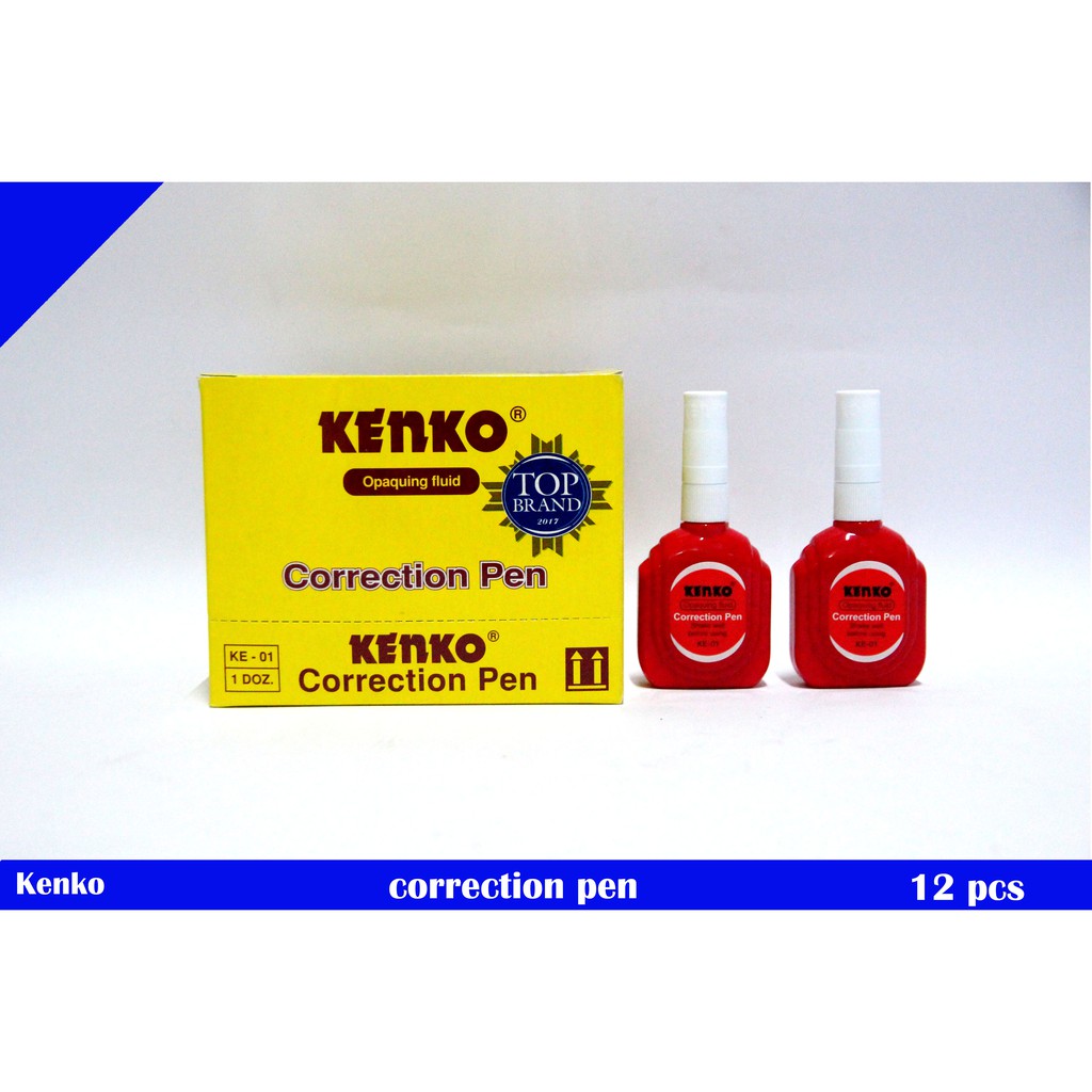 Jual KENKO correction pen ke 1 / tipx / tip ex botol cair murah | Shopee Indonesia