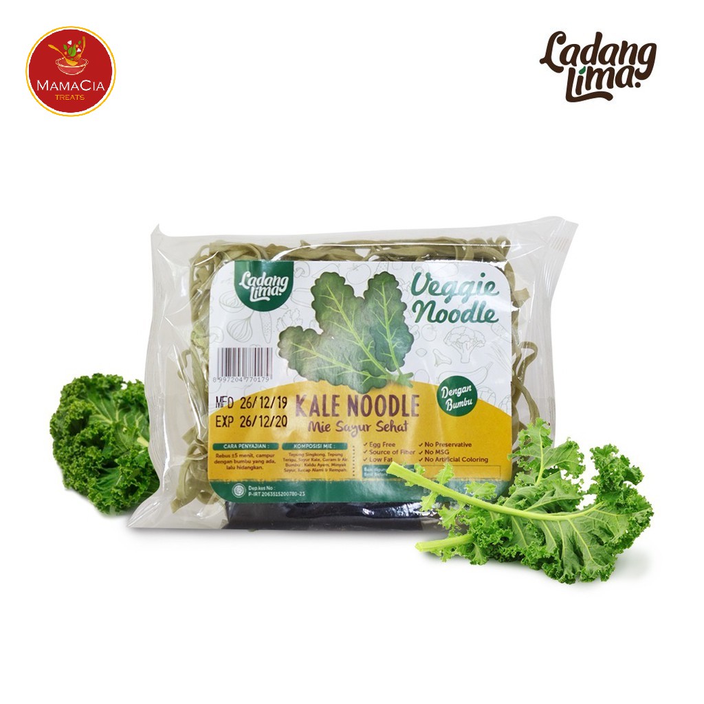 Jual Ladang Lima Mie Sayur Kale Healthy Noodle non MSG 76gr | Shopee Indonesia