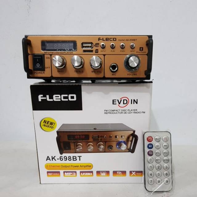 Jual amplifier fleco 698 power ampli Fleco USB BLUETOOTH FLECO AK 698BT 698 BT | Shopee Indonesia