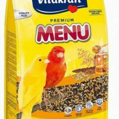 Jual Vitakraft Premium Menu Canary 1 kg. Makanan Burung Kenari - 500g ...