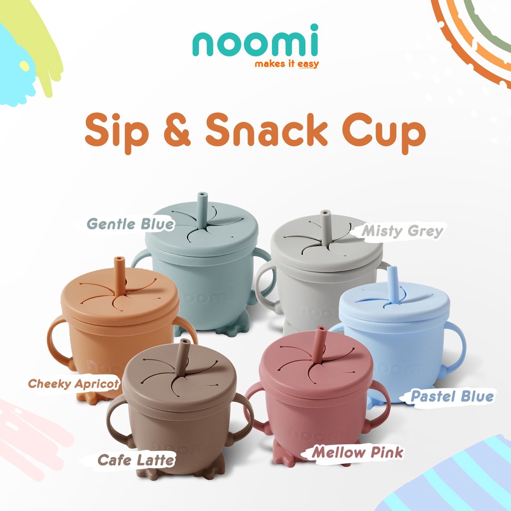 Jual MAK315 NOOMI TEMPAT SNACK SIP AND SNACK CUP SILICONE CUP TEMPAT ...