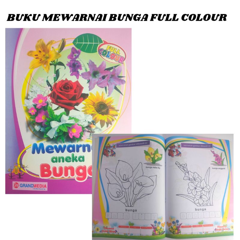 Jual [FULL COLOUR] BUKU MEWARNAI GAMBAR ANAK PAUD TK/BUKU EDUKASI ...
