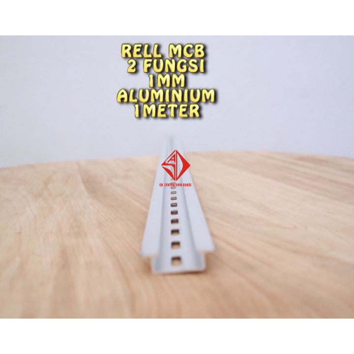 Jual Din Rail omega Rel Mcb 2 Fungsi 1mm/FTR01-1 Alumunium Rell MERK ...