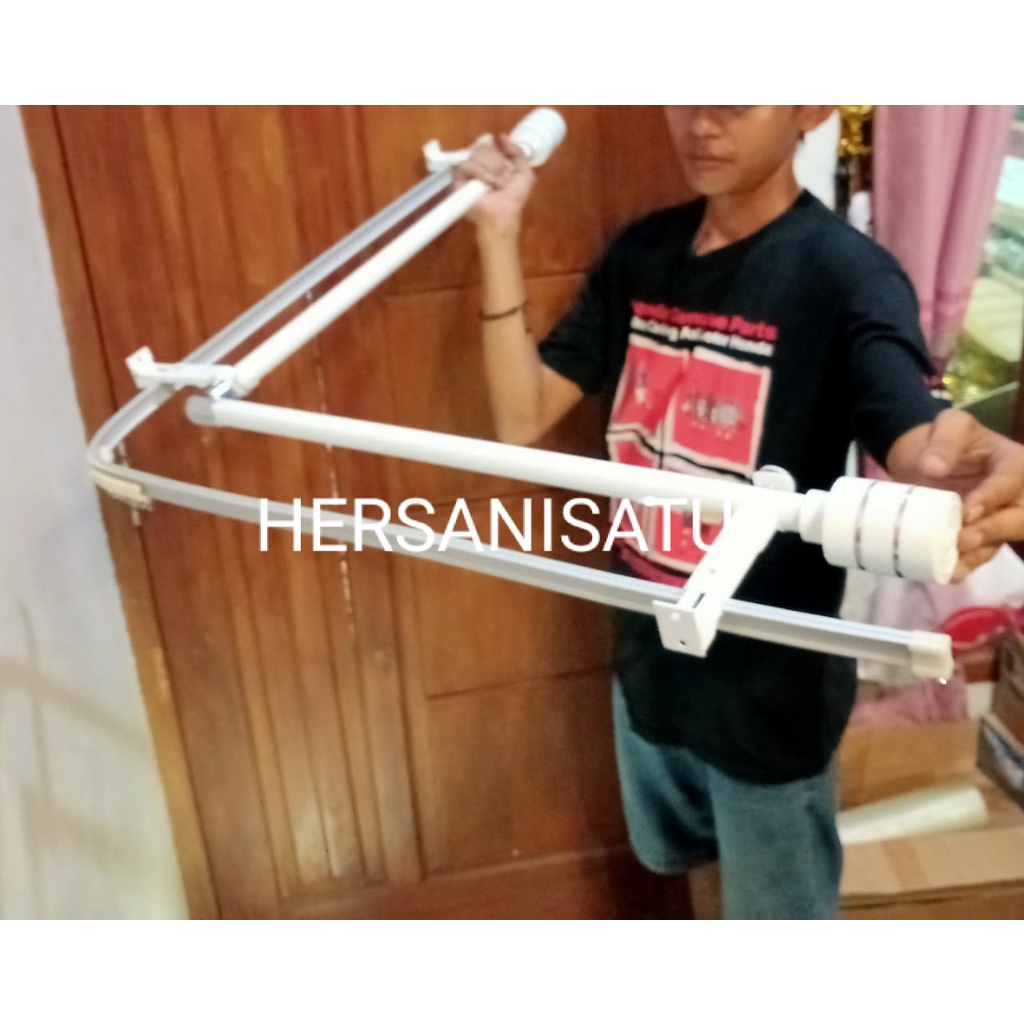 Jual Besi Gorden Double Fullset Batang Hordeng Ganda Sudut Siku dan Rel ...