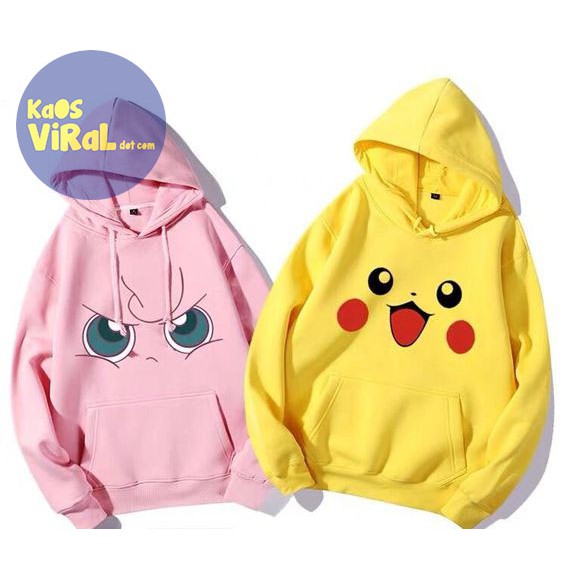 Jual JACKET HOODIE ANIME PIKACHU / JIGGLYPUFF JUMPER | Shopee Indonesia