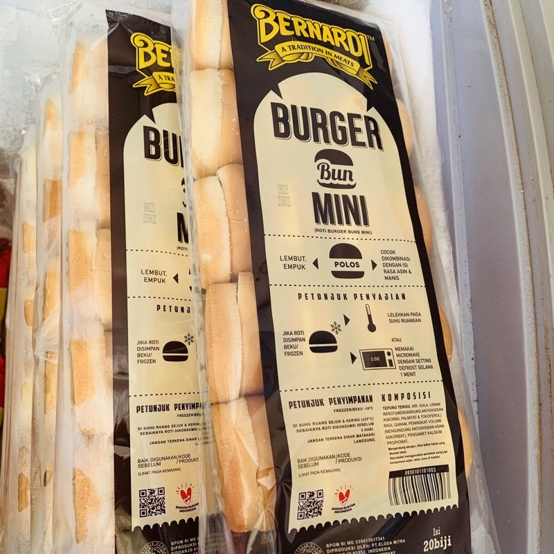 Jual roti burger mini Bernardi | Shopee Indonesia