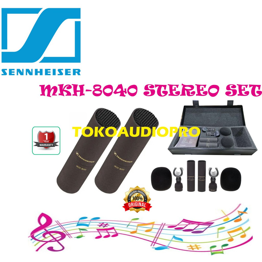 Jual Sennheiser mkh8040 mkh-8040 mkh 8040 stereo set microphone ...