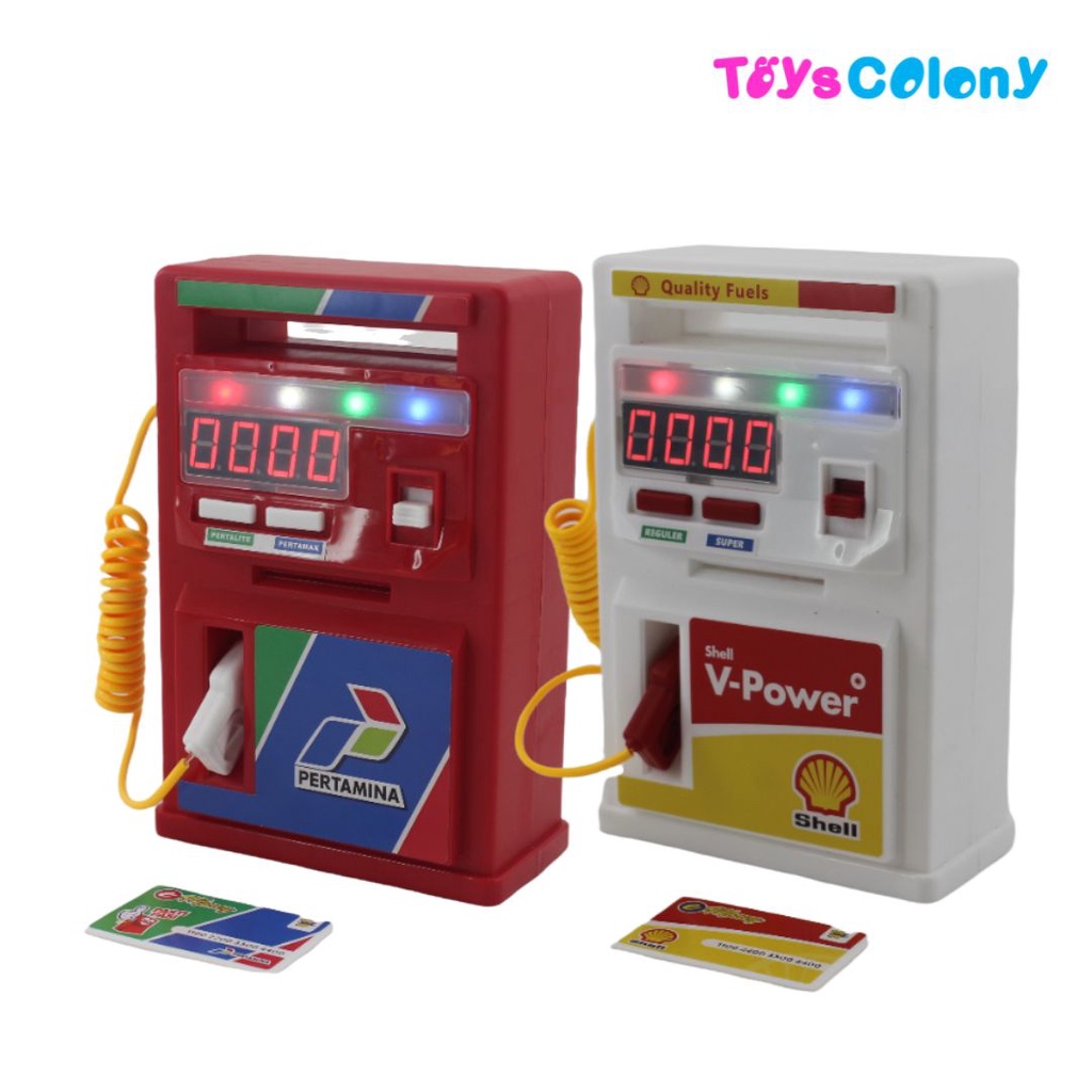 Jual MINI POM BENSIN / SPBU PERTAMINA / SHELL | Shopee Indonesia