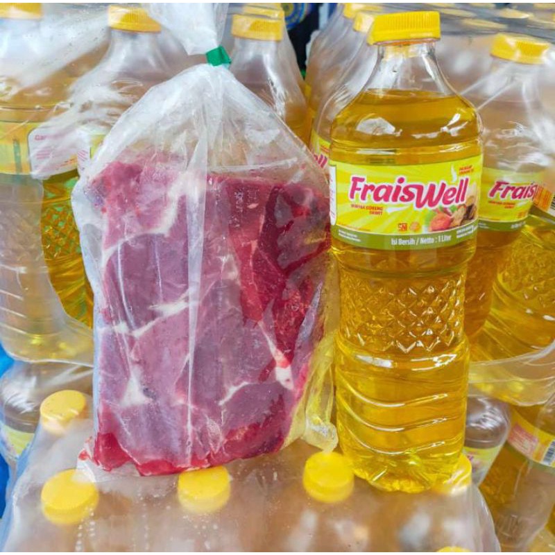 Jual PAKET DAGING DAN MINYAK GORENG 1 LITER | Shopee Indonesia