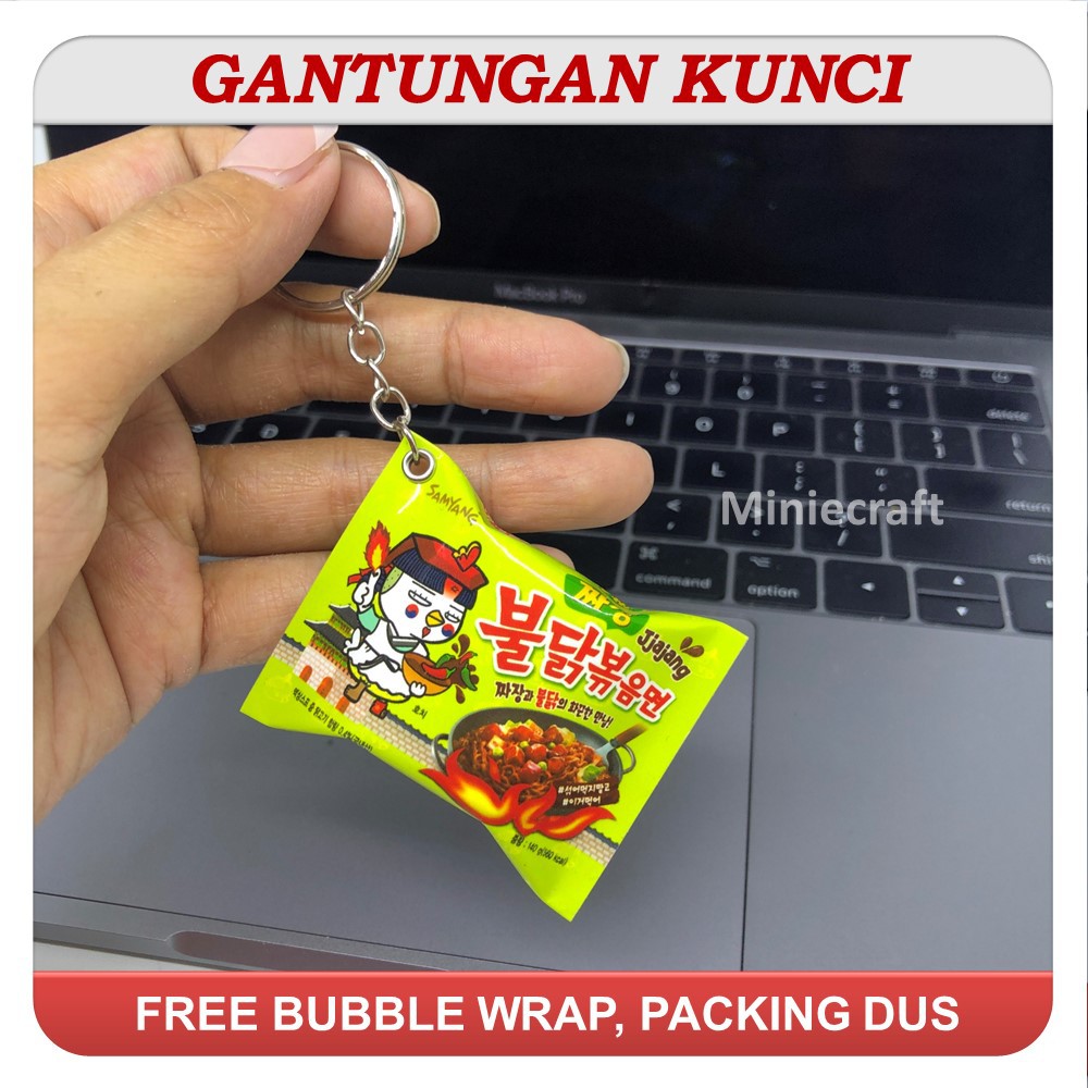 Jual GANCI - GANTUNGAN KUNCI MINIATUR MIE SAMYANG KOREAN | Shopee Indonesia