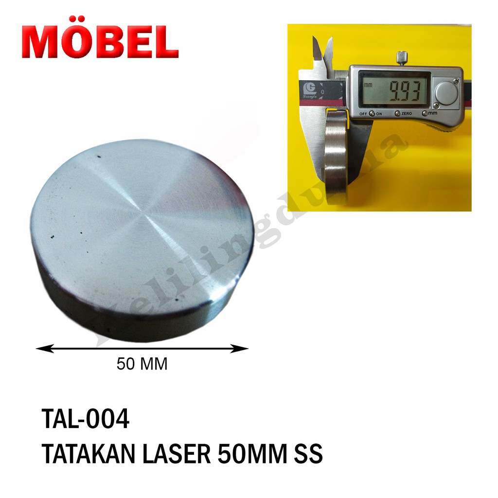 Jual DUDUKAN TATAKAN LASER 50MM MEJA KACA BULAT STAINLESS SS UV ...