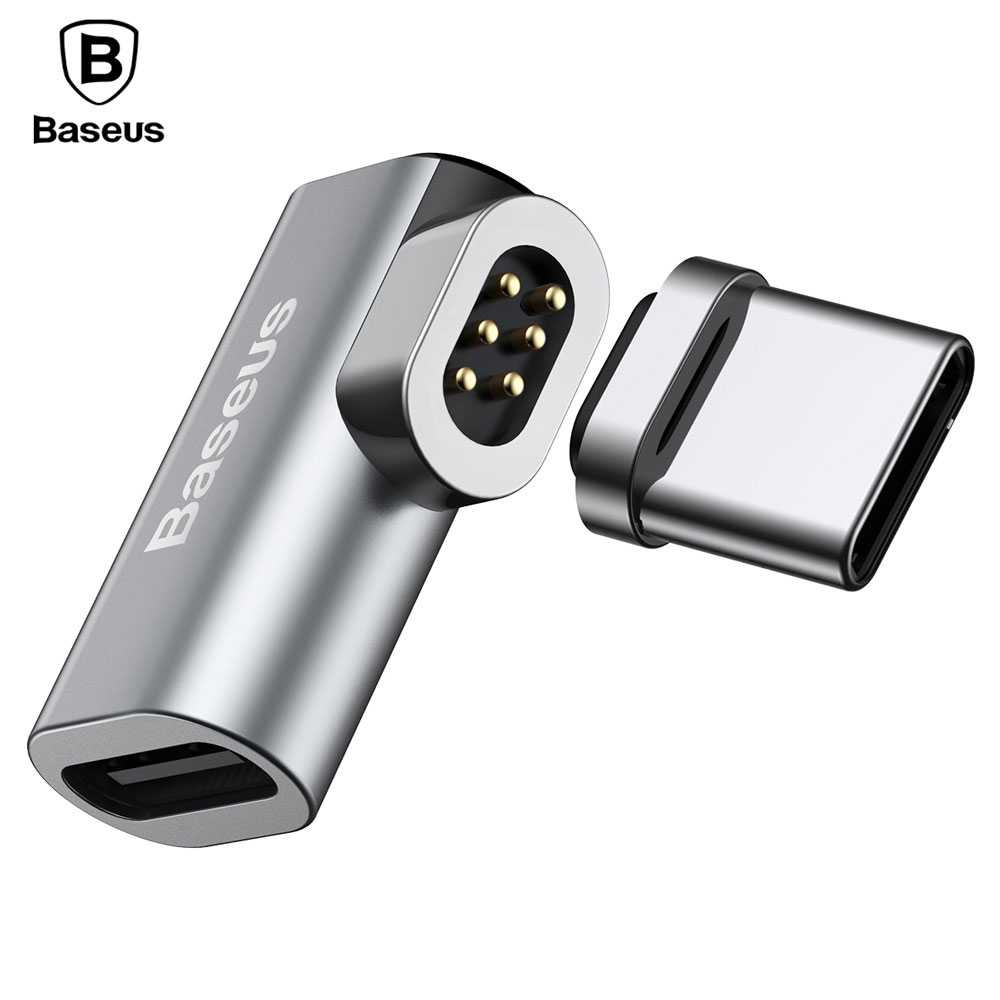 Jual Baseus Adapter Kabel Charger Magnetic USB Type C L Shape - CATCX ...