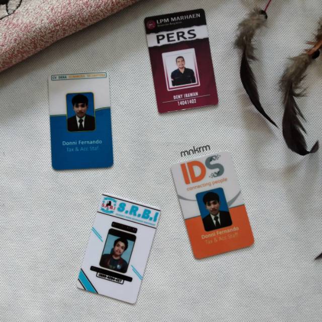 Jual ID Card Custom/Dua Muka/Satu Muka | Shopee Indonesia