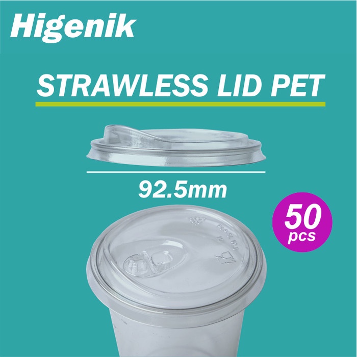 Jual Lid Cup PET Strawless 92.5 mm / Strawless Lid | Shopee Indonesia