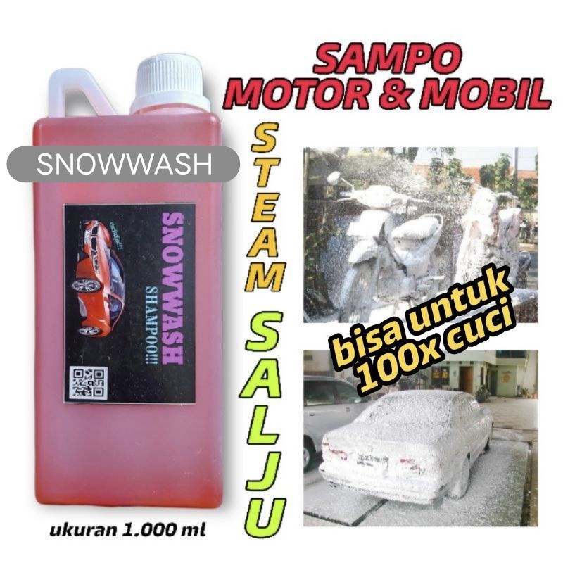 Jual Shampo Mobil Motor Cuci Steam Salju 1 Liter | Shopee Indonesia