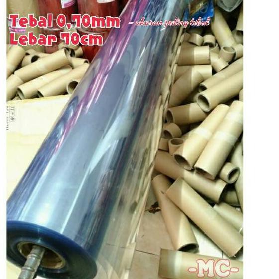 Jual Produk Terbaru Plastik Mika Kaku 0,70mm x 70cm PVC Mika Meteran Mika Souvenir Mika ...