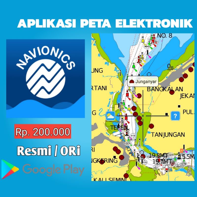 Jual Aplikasi Peta Elektronik Android Dan IOS Navionic Boating HD Premium | Shopee Indonesia