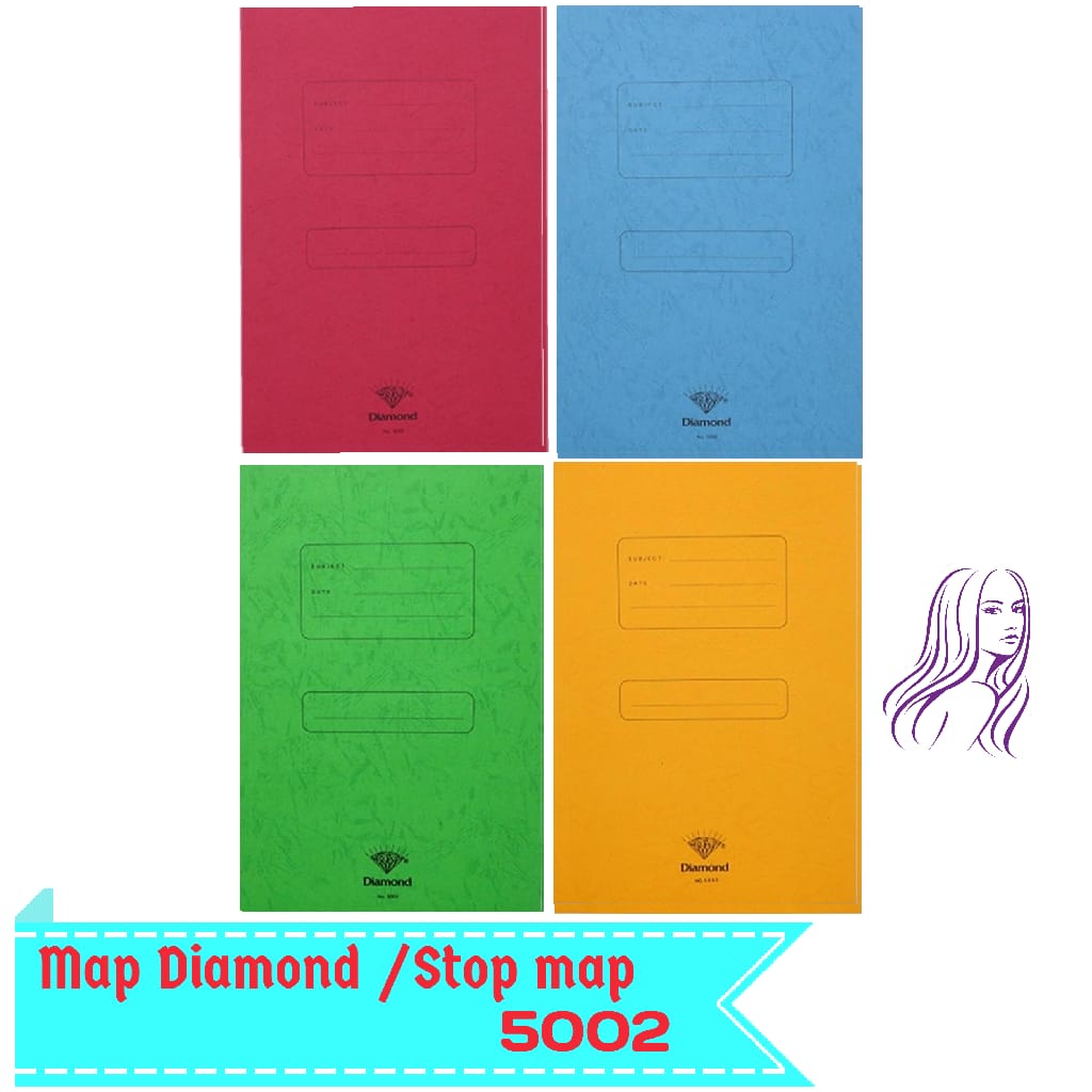 Jual Map Kertas DIAMOND 5002/ Map Kertas Warna isi 50pcs1400 | Shopee ...