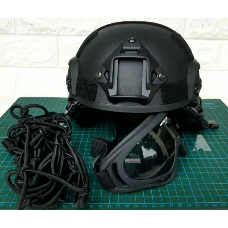 Jual Helm Tactical Army / Helm Tactical Hitam /Helm catok / Helm ...