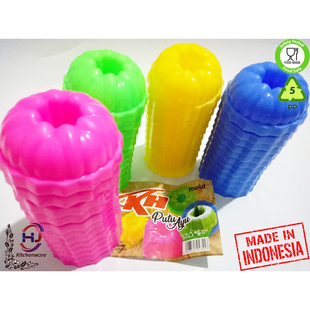 Jual Cetakan Kue Putu Ayu Set 12 Pcs Bulat / Talam / Puding / Bolu ...