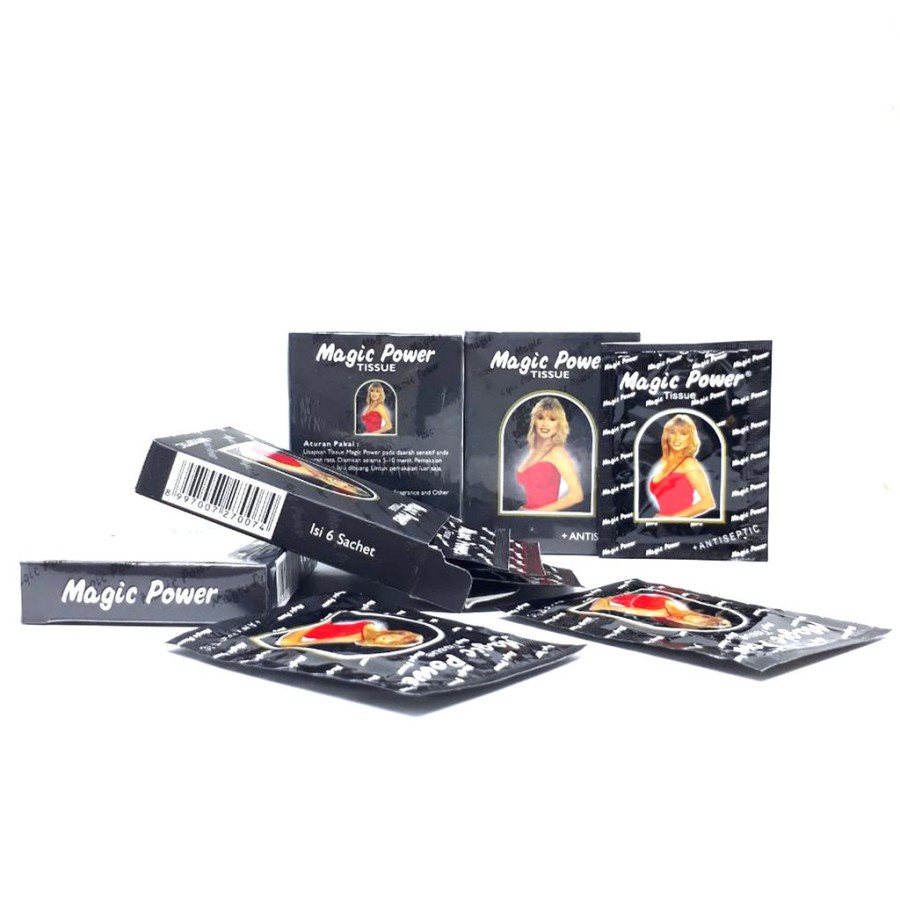 Jual Tissue Magic Hitam 1 Kotak Isi 6pcs / Tisu Magic Power Black ...