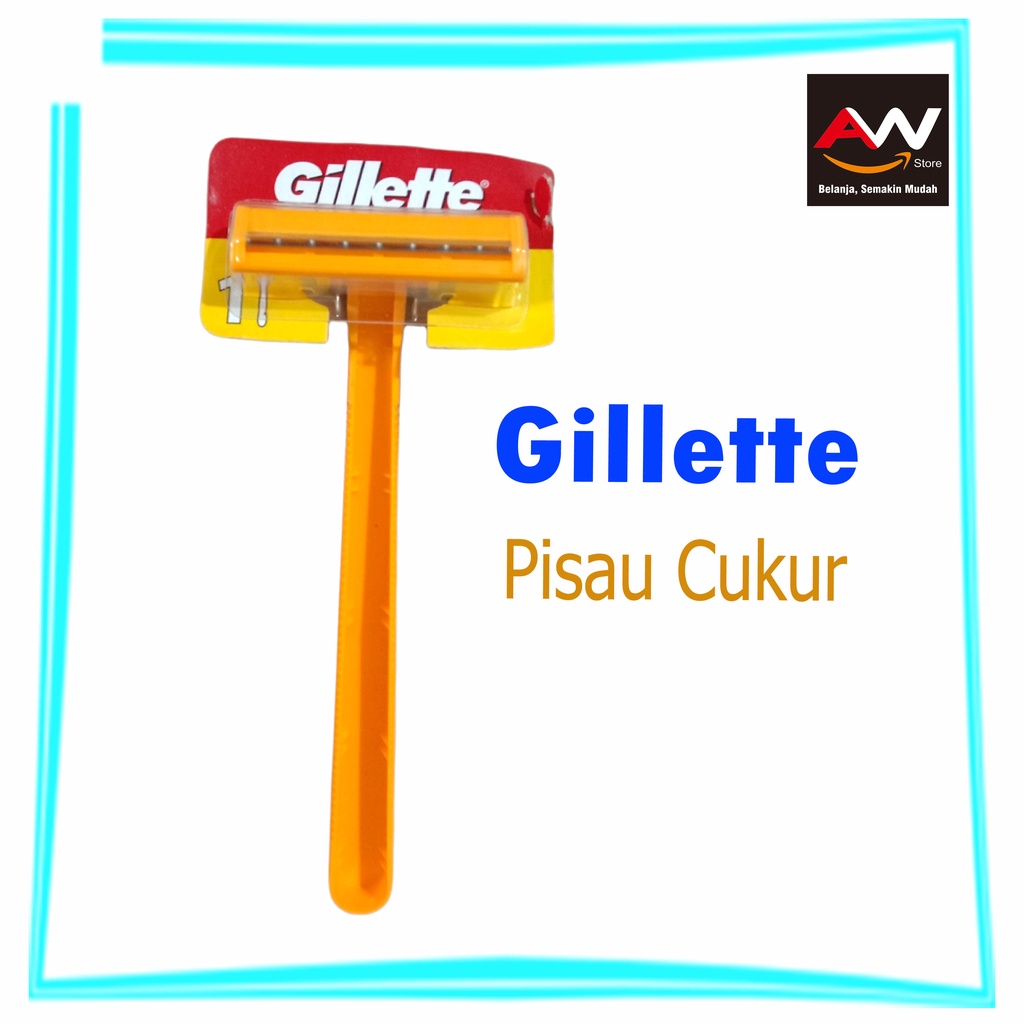 Jual PISAU CUKUR GILLETTE GOAL II KUNING SINGLE SATUAN SHAVER GILETE ...
