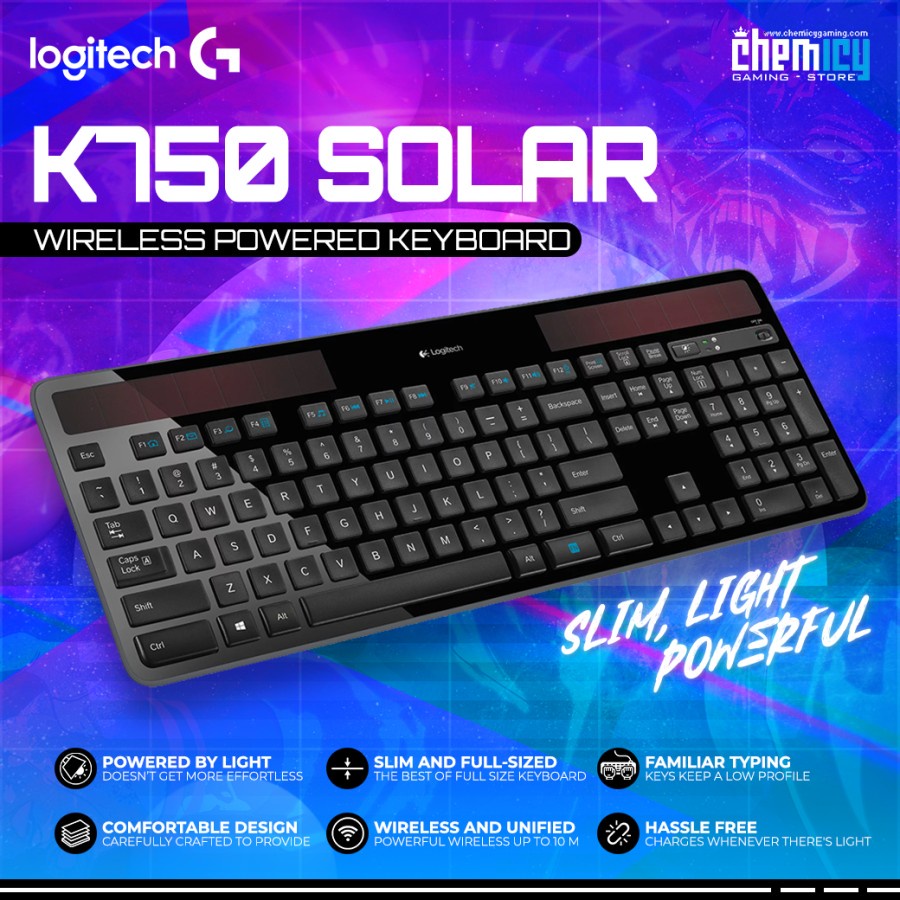 Jual Logitech K750 Solar Powered Wireless Keyboard | Shopee Indonesia