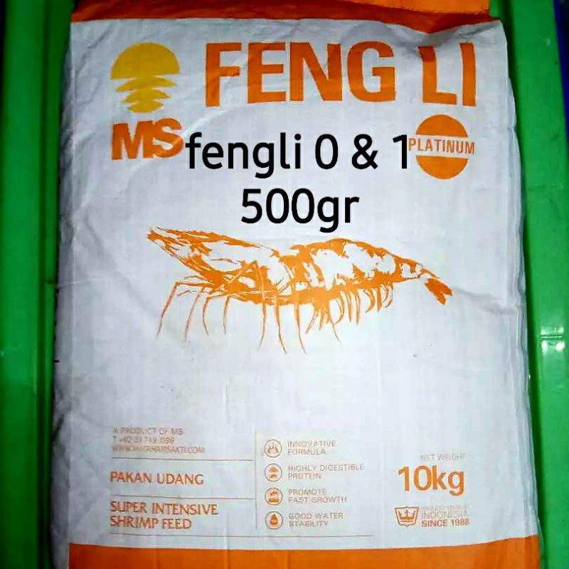 Jual Fengli 0 dan 1 pelet udang pakan benih ikan lele/nila/mujair dan ikan hias | Shopee Indonesia