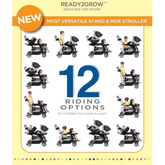 Jual Graco Ready2Grow Stand and Ride Double Stroller tandem | Shopee ...